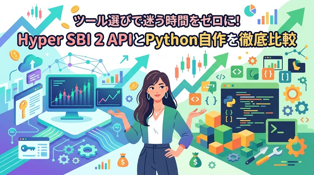 ツール選びで迷う時間をゼロに！Hyper SBI 2 APIとPython自作を徹底比較 - 8PM Journal